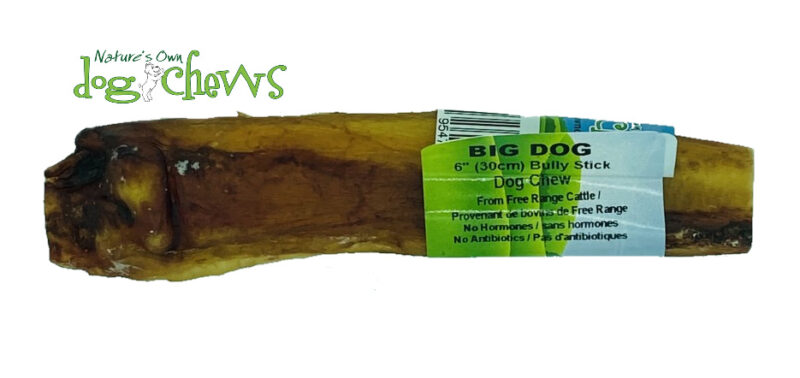 Big Dog Bully Stick (6"/15cm) - Nature`s Own Dog Chews